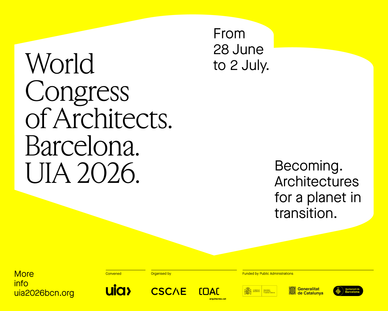 UIA: Global Invitation: Architects Worldwide called to join UIA2026BCN ...